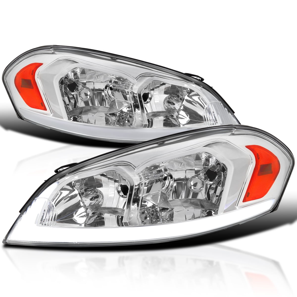 Spec-D Tuning Clear Headlights w/ Switchback LED Signals Compatible ...