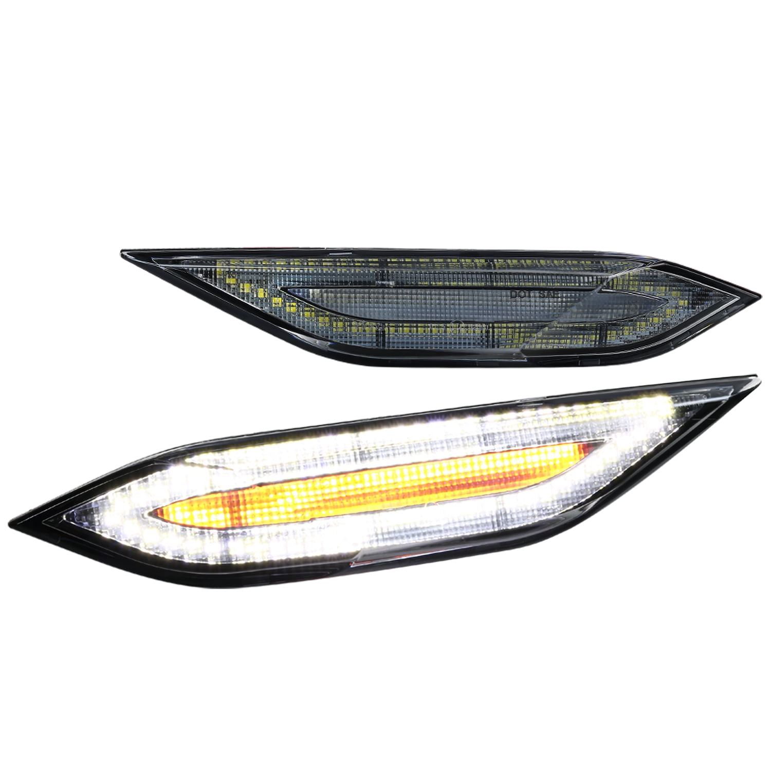 Spec-D Tuning Clear Lens Front LED Side Marker Lights for 2011-2014 ...