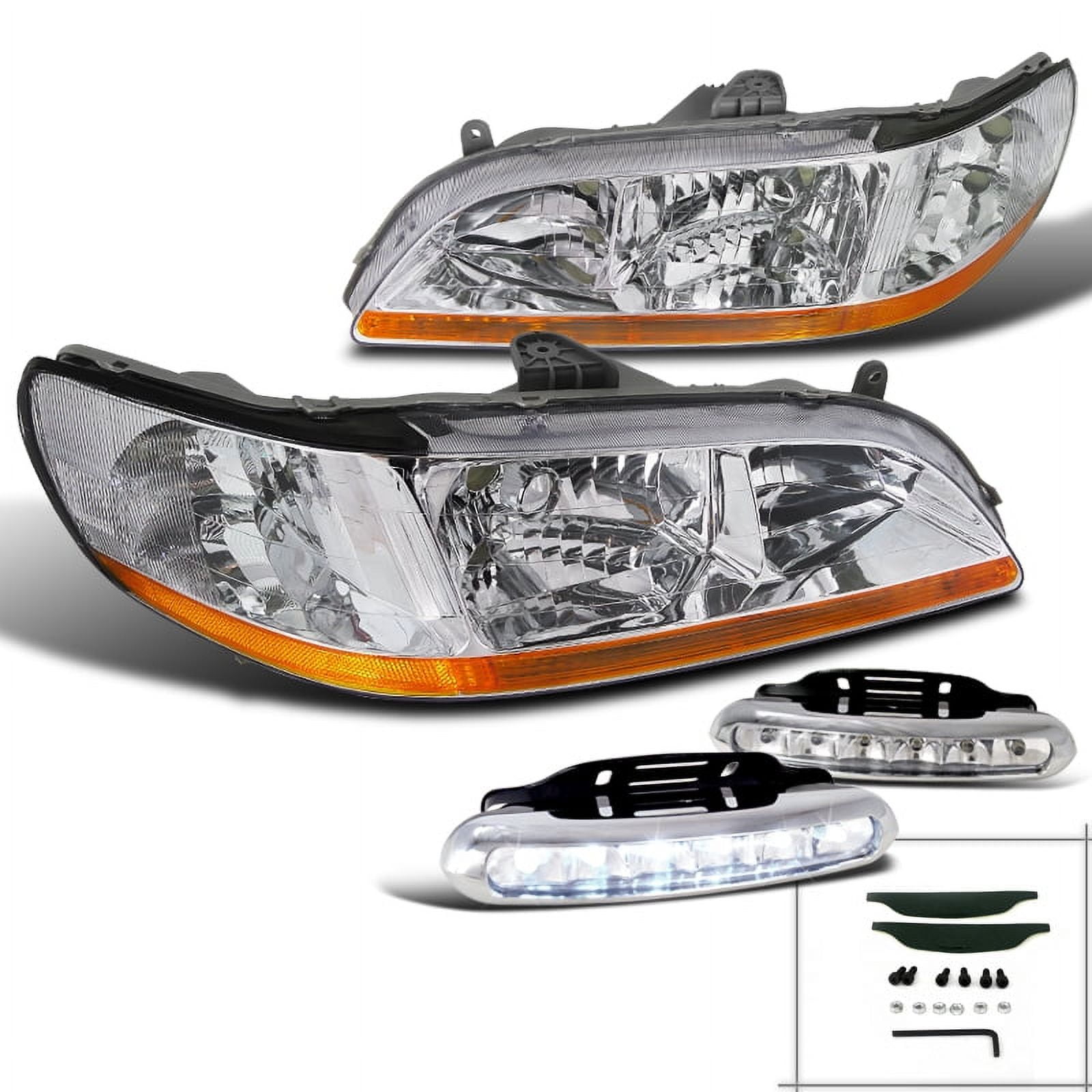 Spec-D Tuning Compatible with 1998-2002 Honda Accord 2/4dr JDM Chrome ...