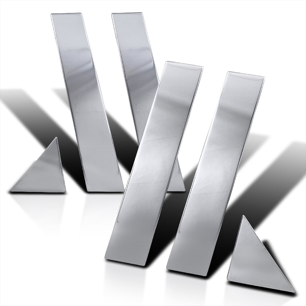 Spec-D Tuning Door Pillar Trims Compatible with 2005-2010 Chrysler 300 300C SRT8, 2005-2008 ...