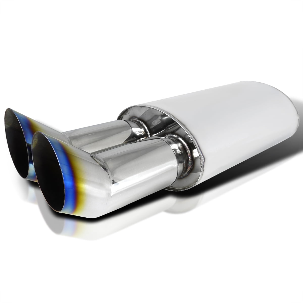 Spec-D Tuning Dual 3" Dtm Titanium Exhaust Muffler Fits select: 2000 ...