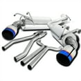 Spec-D Tuning Dual Catback Exhaust System Muffler Titanium Tip Burnt ...
