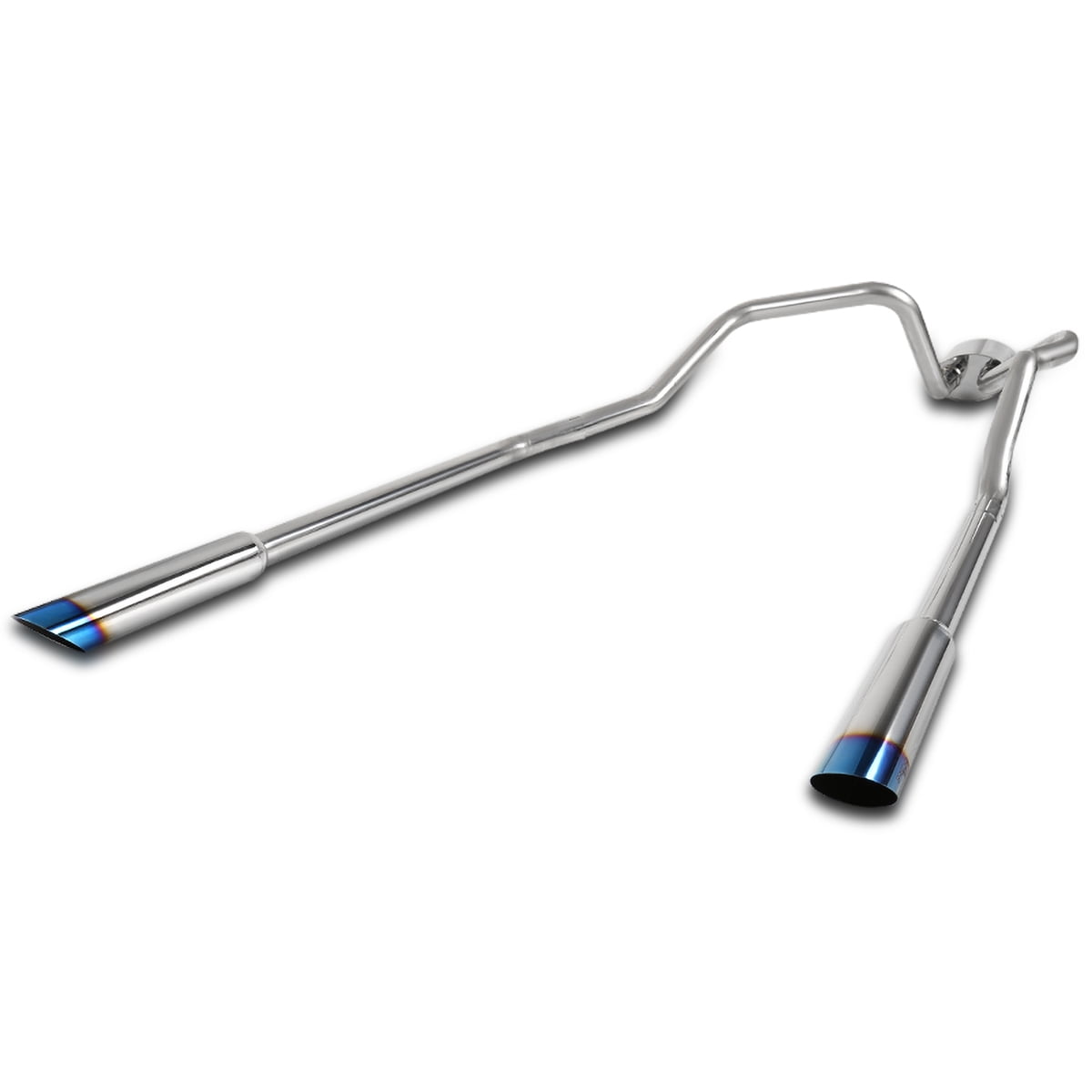 Spec-D Tuning Dual Slant Burnt Tip Stainless Steel Exhaust Catback ...