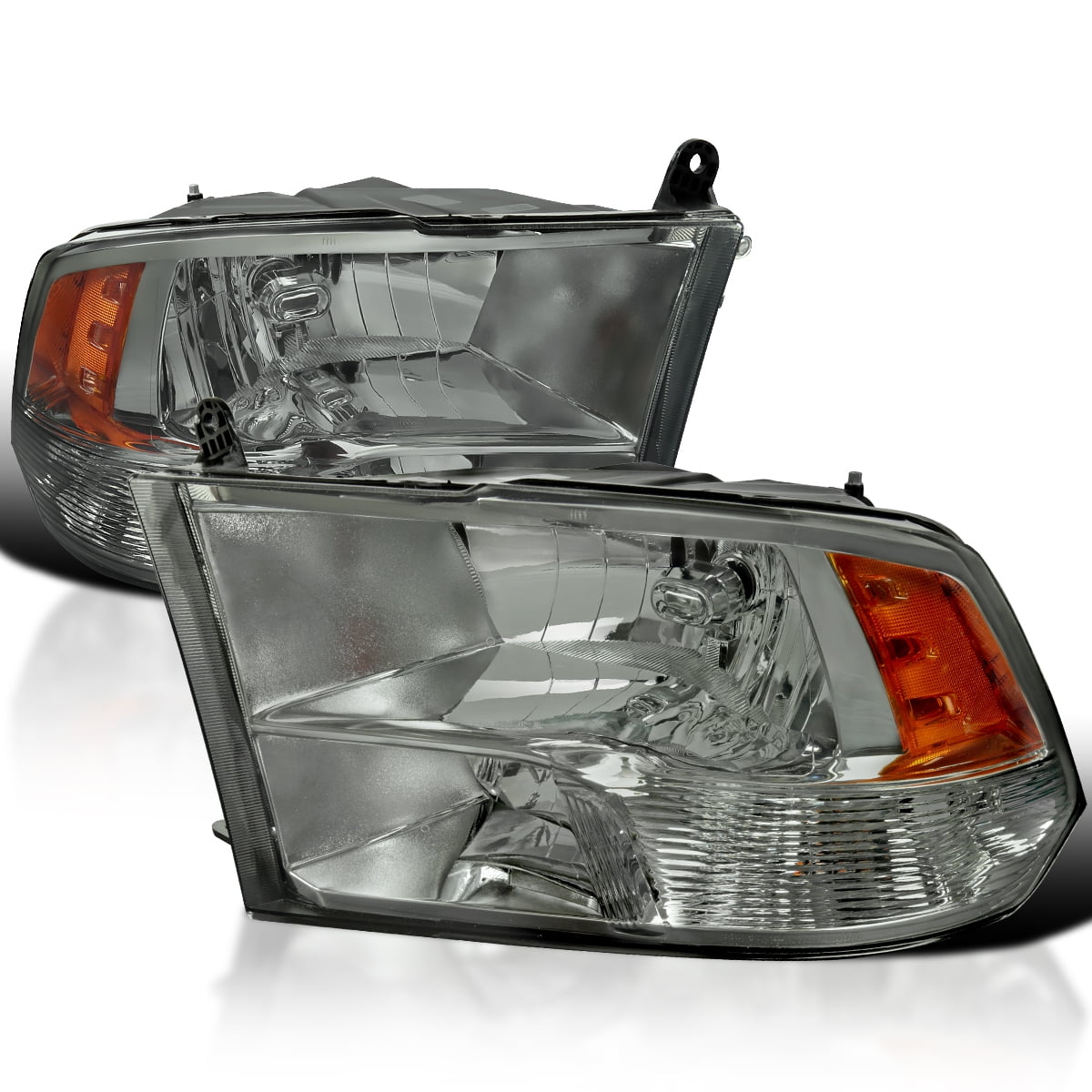 Spec-D Tuning Euro Light Smoke Quad Headlights Compatible with 2009 ...