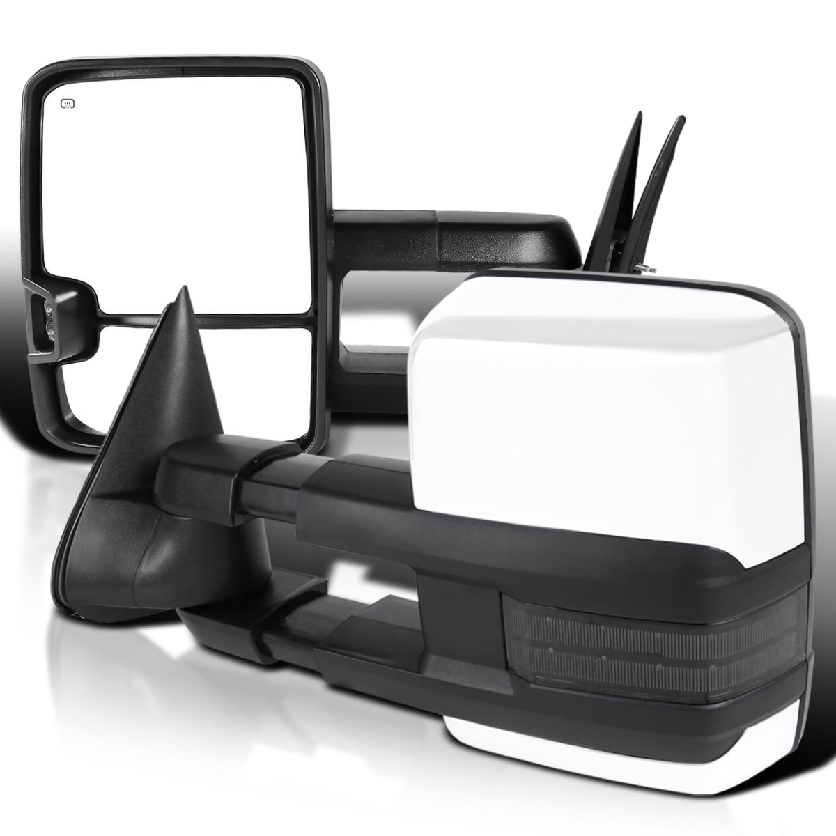 Spec-D Tuning Facelift Style Power + Heated Towing Mirrors Chrome w/LED ...