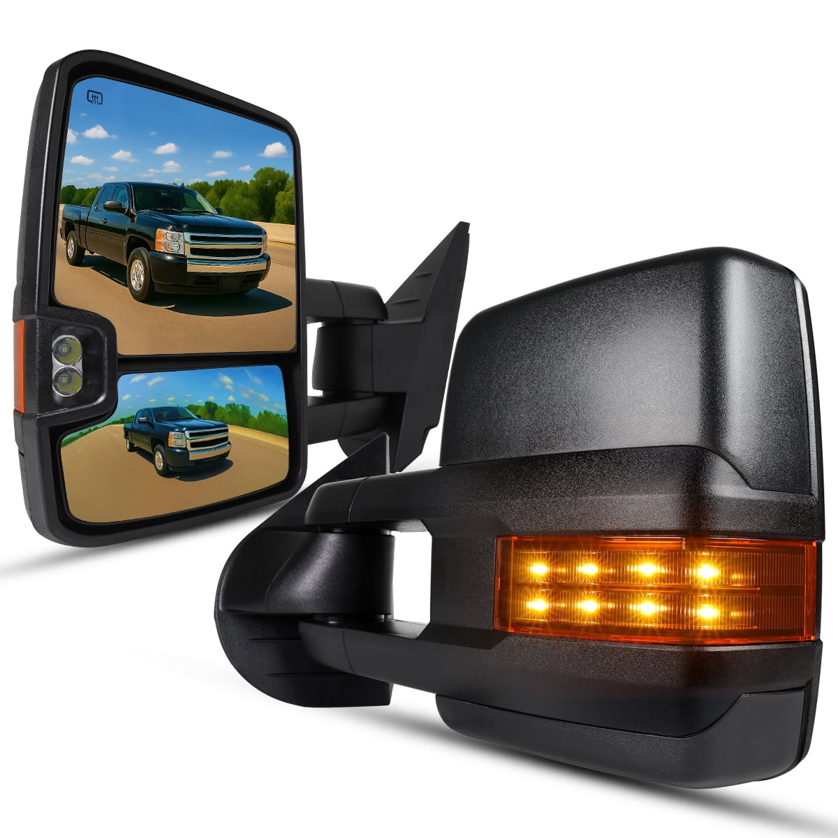 Spec-D Tuning Facelift Style Power + Heated Towing Mirrors w/ LED ...