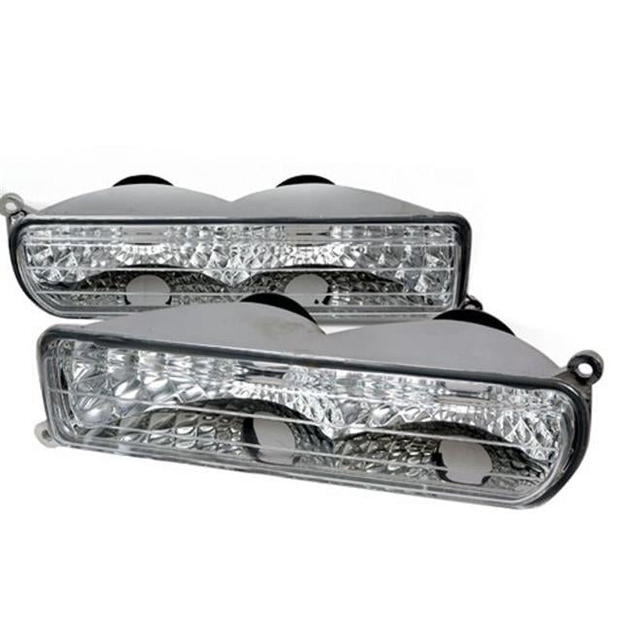 Spec-D Tuning Front Bumper Lights for 97 to 01 Jeep Cherokee- Chrome ...