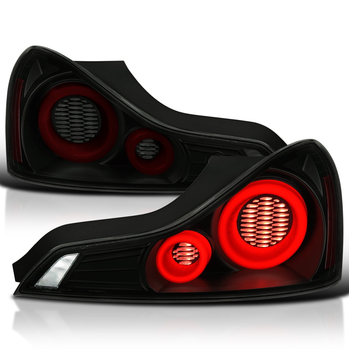 Spec-D Tuning Full LED Black Smoke Red Tail Lights w/ Sequential Turn ...