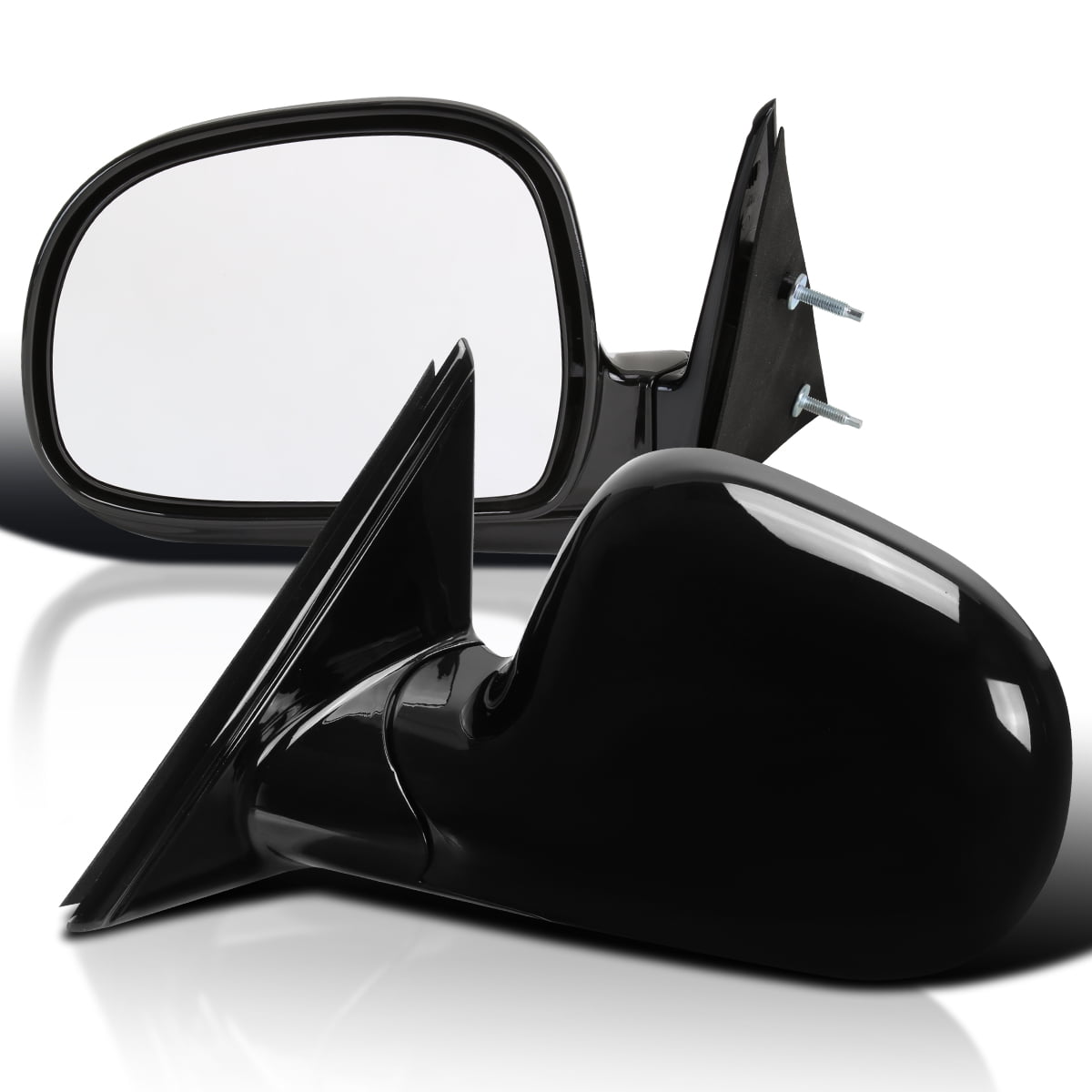 Spec-D Tuning Glossy Black Manual Side Mirrors Compatible with 1994 ...