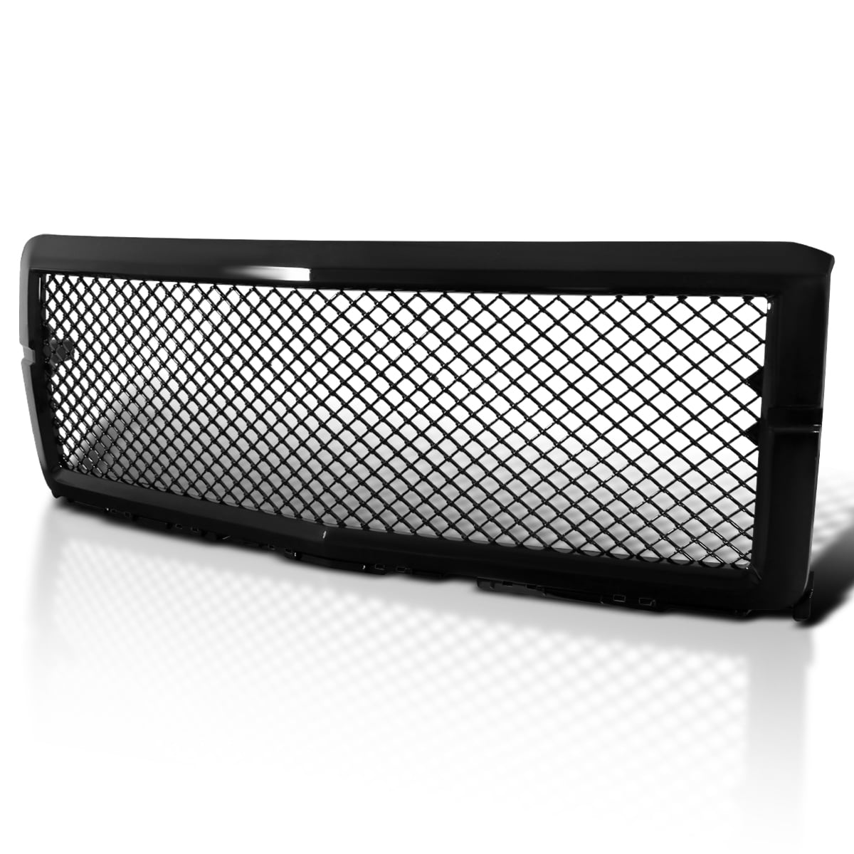 Spec-D Tuning Glossy Black Mesh Front Bumper Hood Grille Compatible ...