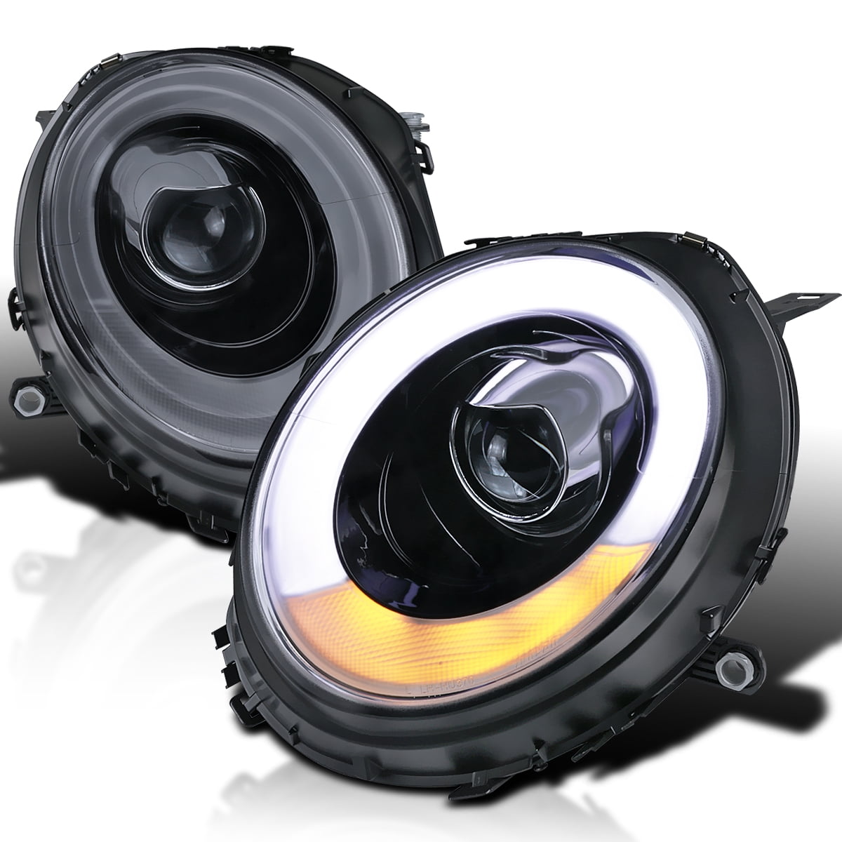 Spec-D Tuning Halo Rims LED Turn Signal Smoke Projector Headlights ...