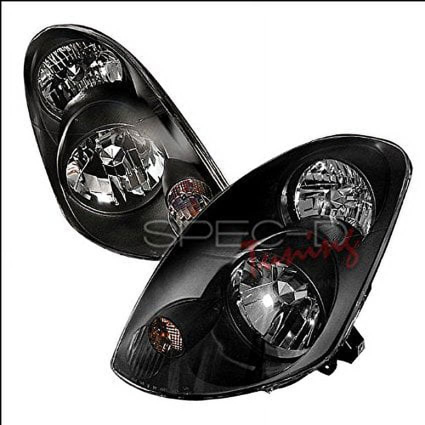 Spec-D Tuning Infiniti G35 Sedan 2003 2004 Euro Headlights - Black ...