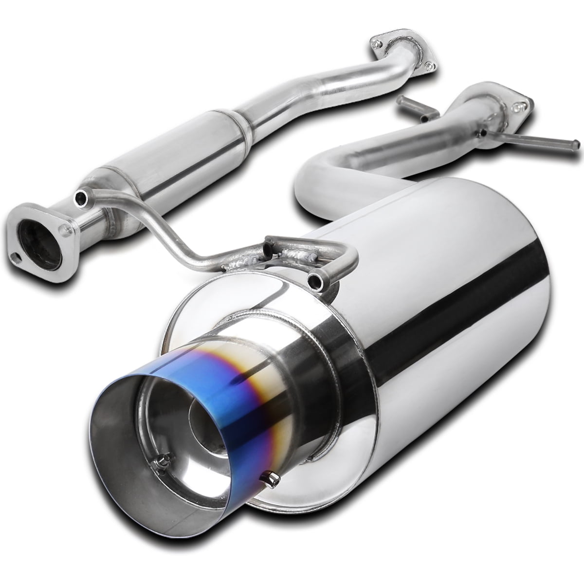 Spec-D Tuning 4" Tip Stainless Steel Catback Exhaust Muffler Kit ...