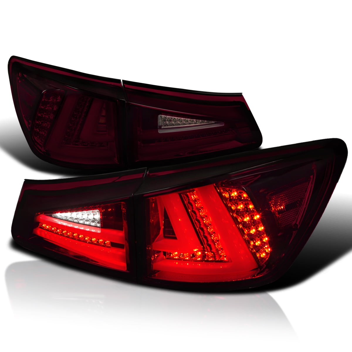 Spec-D Tuning LED Bar Red Smoke Tail Lights Compatible with 2006-2008 ...