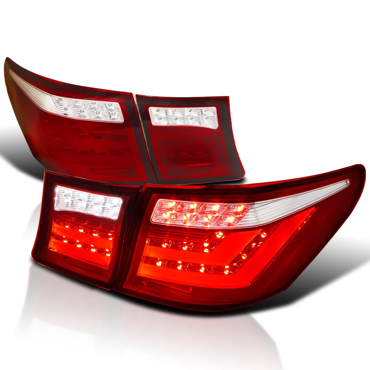 Spec-D Tuning LED Bar Red Tail Lights Compatible with 2007-2009 Lexus ...