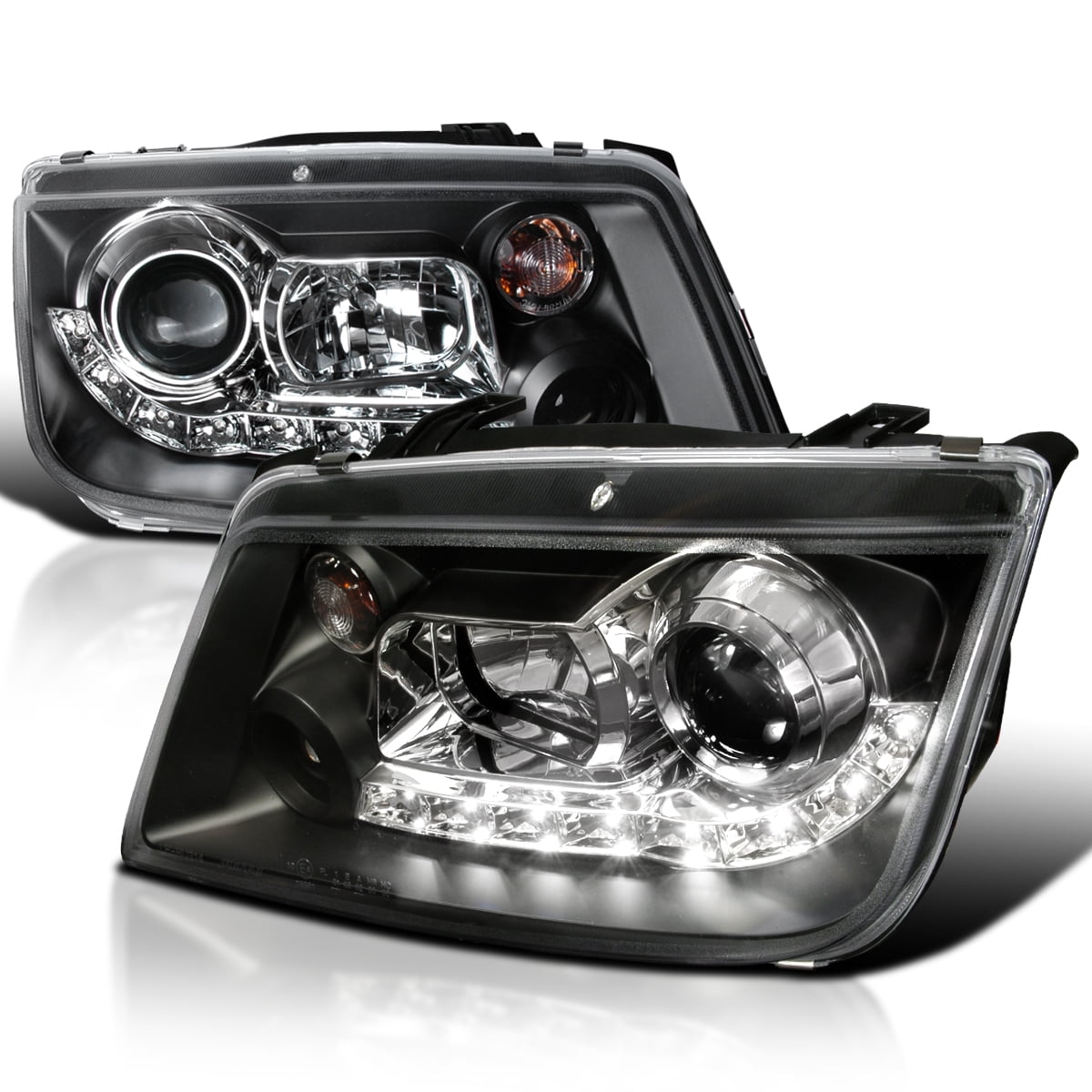 Spec-D Tuning LED Black Projector Headlights Compatible with 1999-2004 ...