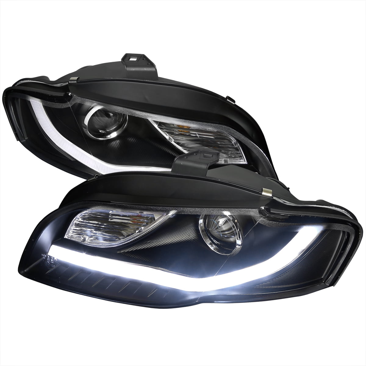 Spec-D Tuning LED Black Projector Headlights Compatible with 2006-2008 ...