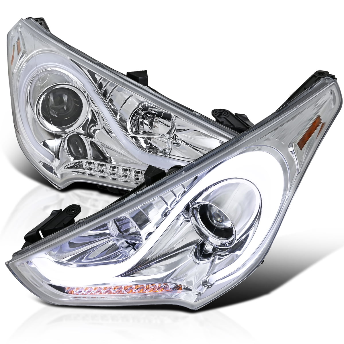 Spec-D Tuning LED Projector Headlights for 2012-2017 Hyundai Veloster ...