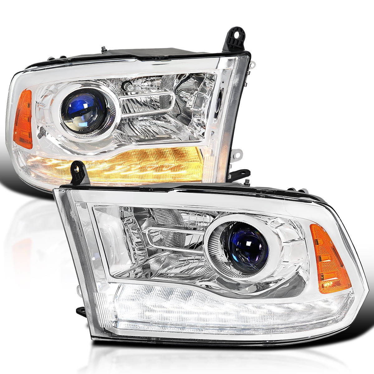 Spec-D Tuning LED Chrome Projector Headlights w/Switchback and ...