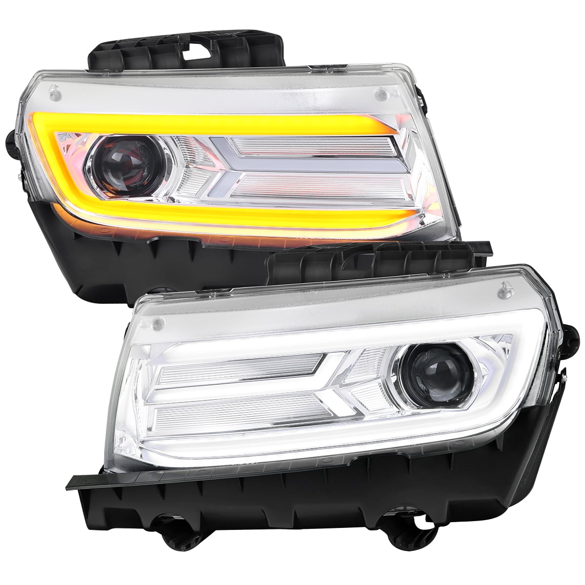 Spec-D Tuning LED Chrome Projector Headlights w/Switchback and ...