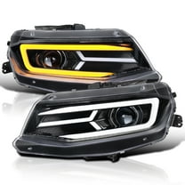 Spec-D Tuning Chrome Projector Headlights with LED Sequential Turn ...