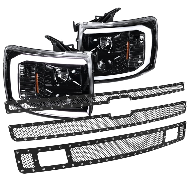 Spec-D Tuning LED Light Bar Jet Black Housing Clear Lens Projector ...