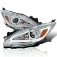 Spec-D Tuning LED Strip Chrome Projector Headlights Compatible with ...