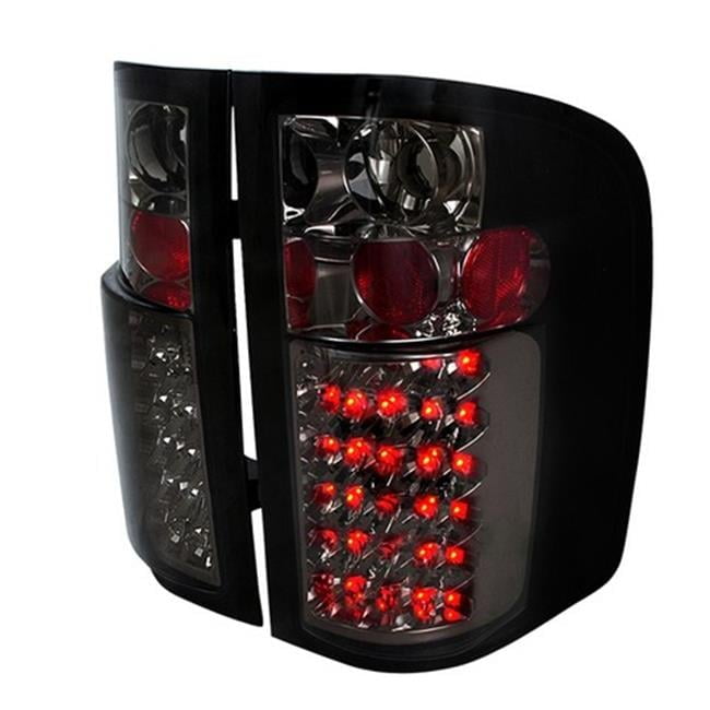 Spec-D Tuning LED Tail Lights for 07 to 11 Chevrolet Silverado- Smoke ...