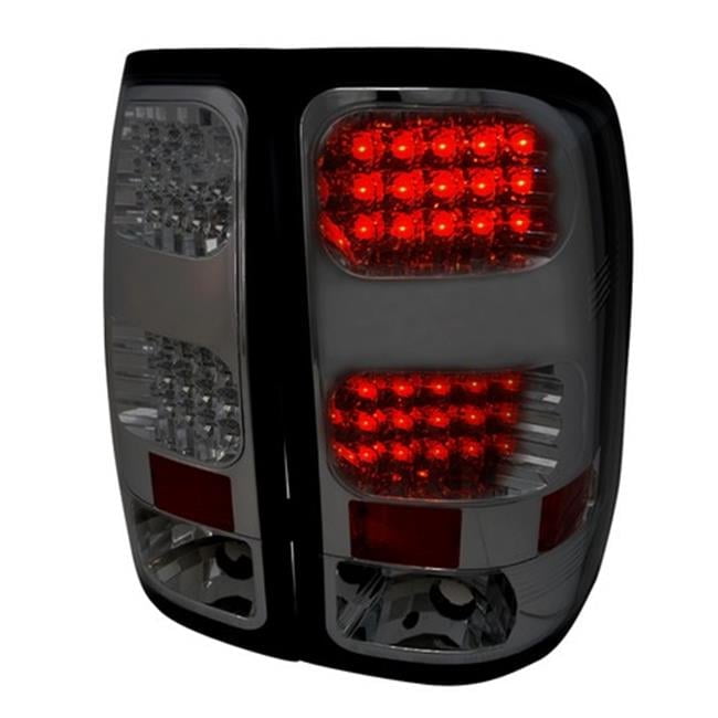 Spec-D Tuning LED Tail Lights for 07 to 12 GMC Sierra- Smoke - 10 x 22 ...