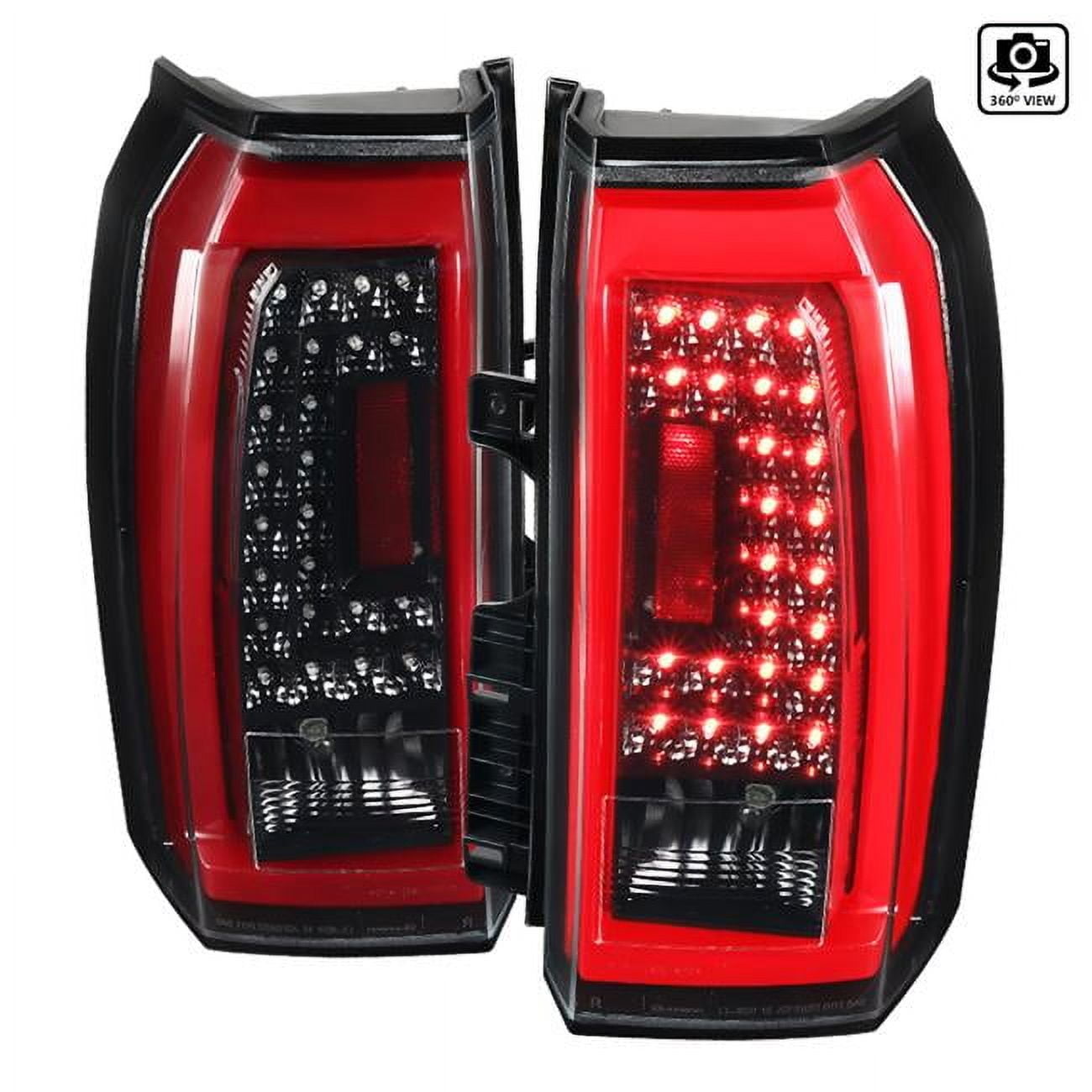 Spec D Tuning LED Tail Lights with Clear Lens for 2015-2018 GMC Yukon ...