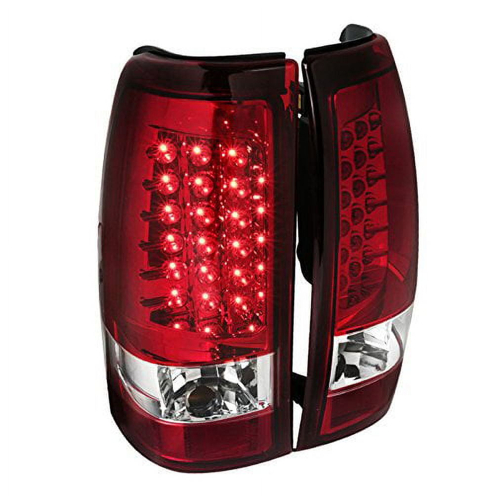 Spec-D Tuning LT-SIV03RLED-TM Chevy Silverado Red LED Tail Lights Lamps ...