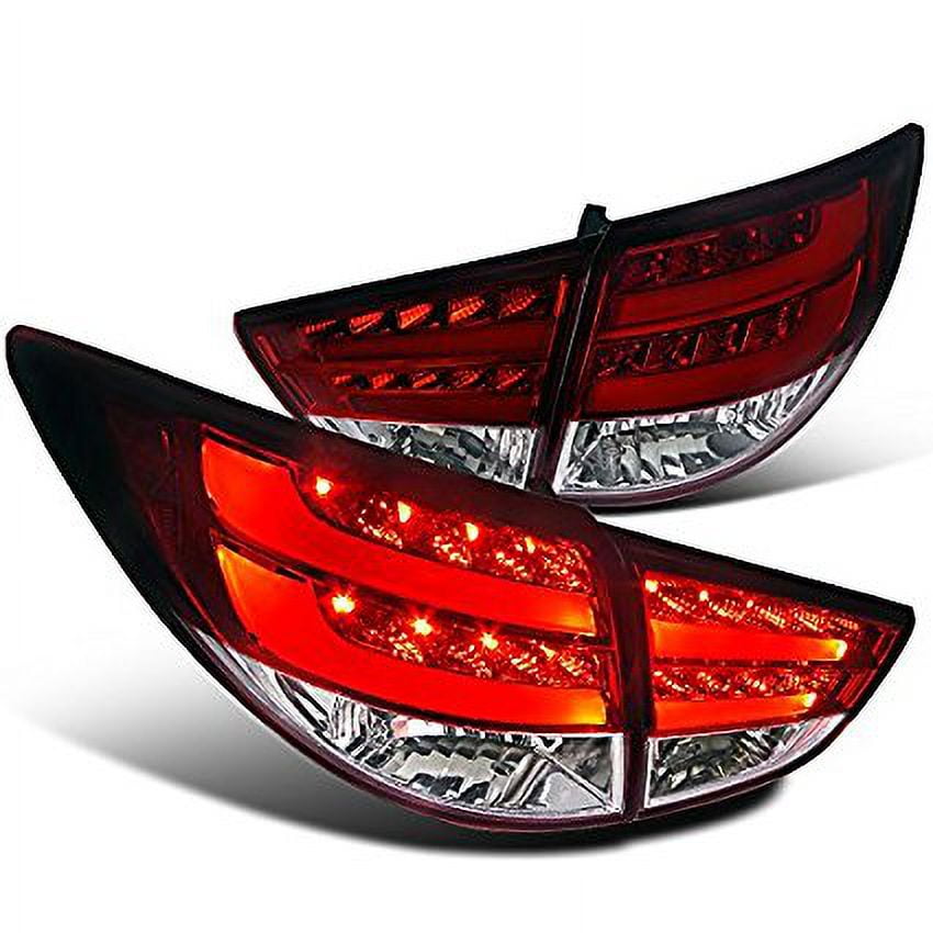 Spec-D Tuning LT-TUC10RLED-TM for Hyundai Tucson Red Chrome LED Rear ...