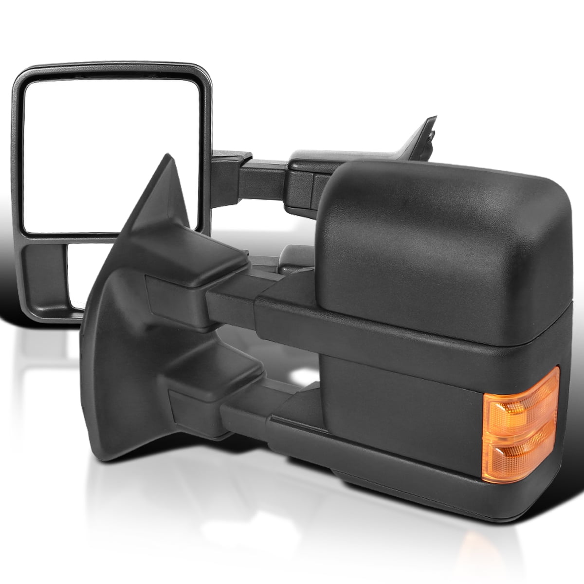 Spec-D Tuning Manual Towing Mirrors Turn Signal Lights Compatible with ...