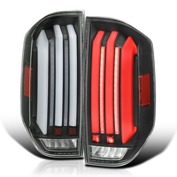 Spec-D Tuning Black Smoke LED Sequential Tail Lights w/ White Light ...
