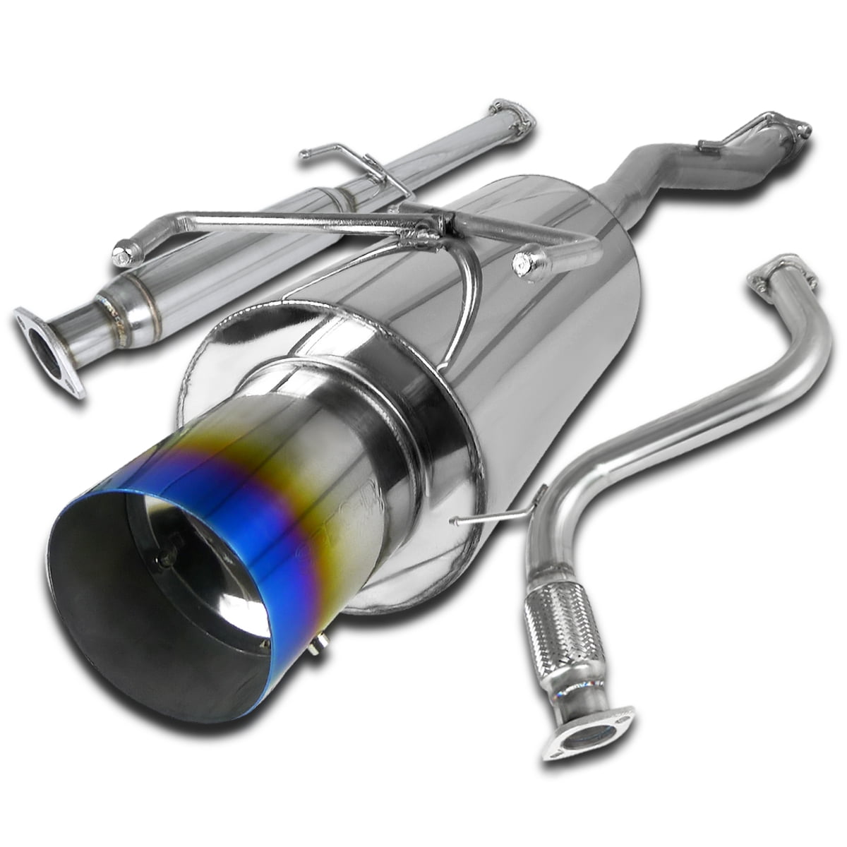 Spec-D Tuning N1 Style Burn Tip Exhaust Catback System Compatible with ...