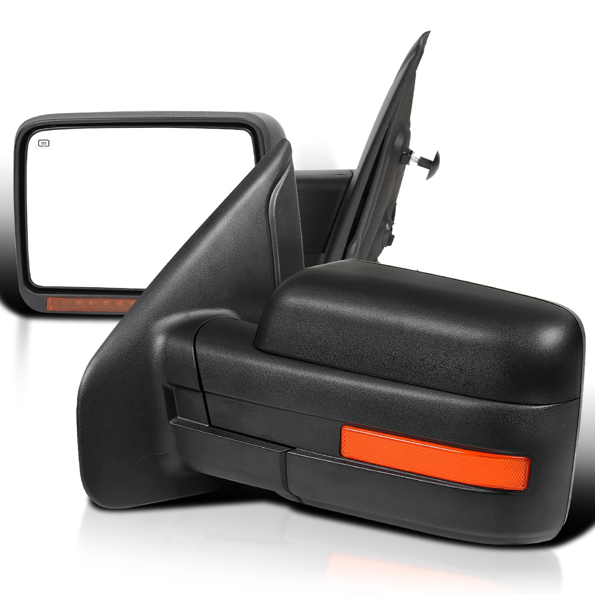 Spec-D Tuning Power Heated, Manual Adjustable Side Mirrors W/ LED ...