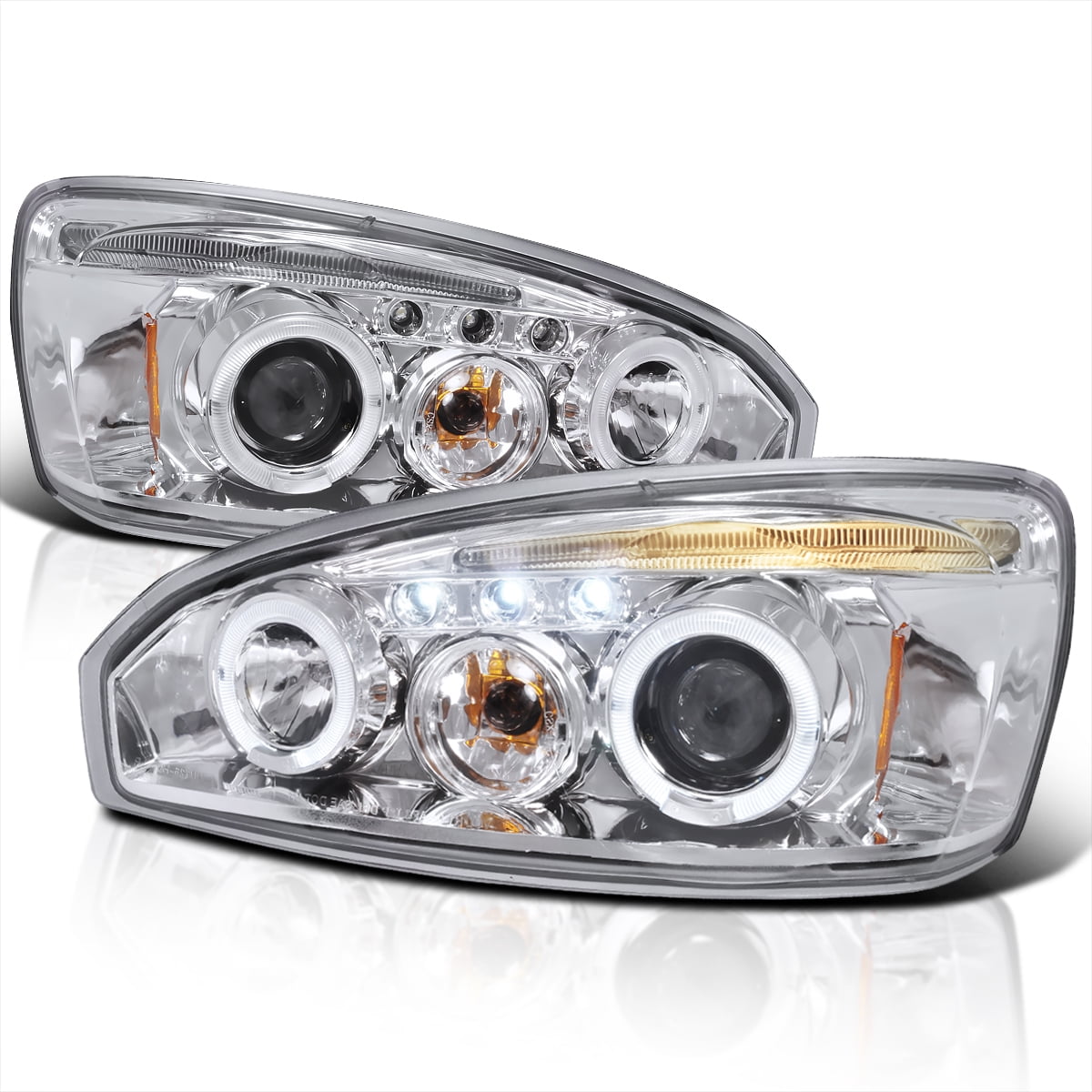 Spec-D Tuning 2LHP-MBU04-TM Halo LED Projector Headlight for 04 to 08 ...