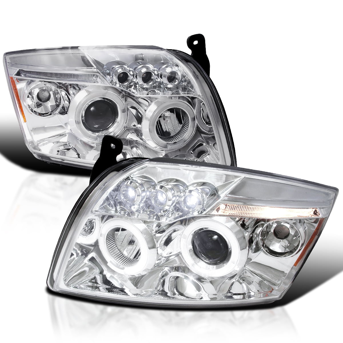 Spec-D Tuning Projector LED Headlights Chrome Compatible with 2007-2012 ...