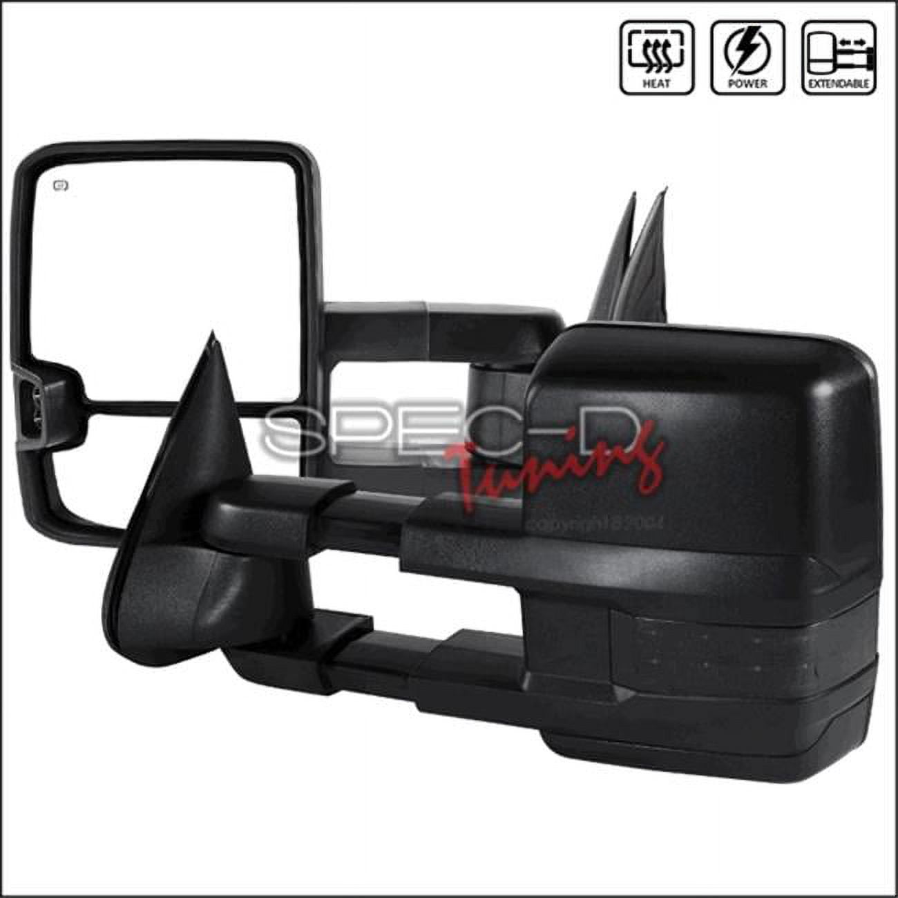Spec D Tuning RMX-SIV99G3GLEDHP-FS Chrome Cover Towing Mirrors, Power ...