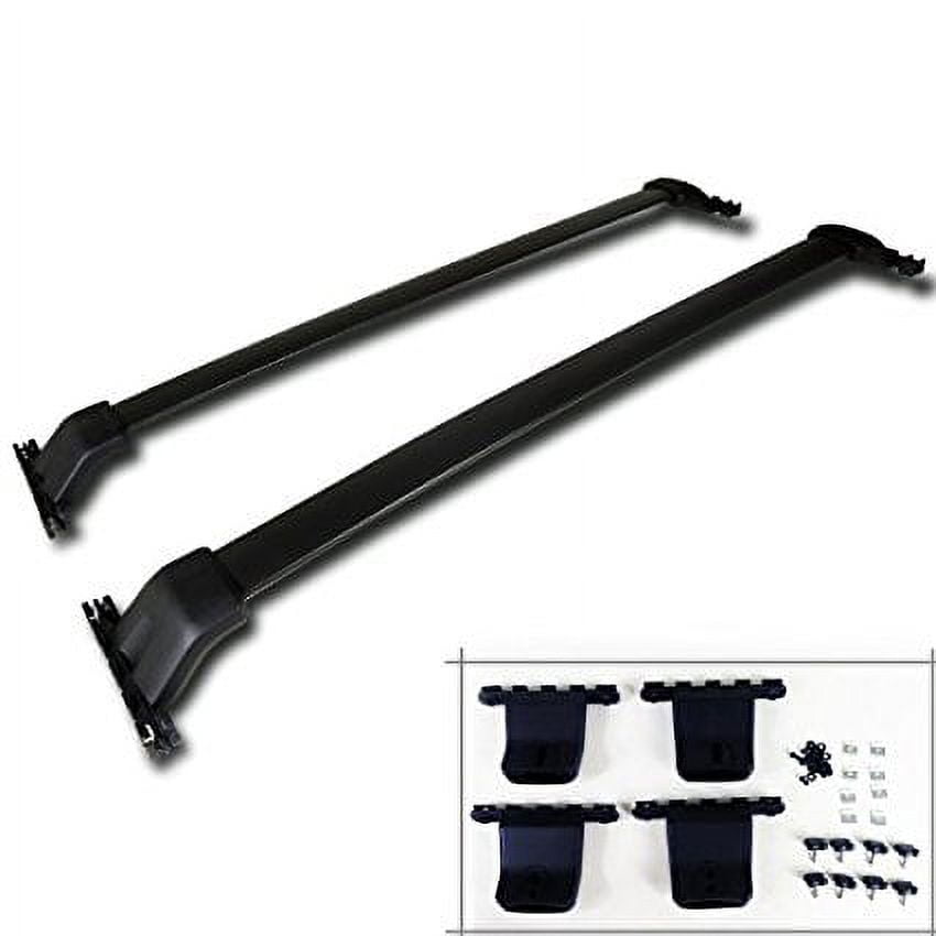 Spec-D Tuning RRB-PLT09BK Honda Pilot Black Aluminum Roof Top Rack Side ...