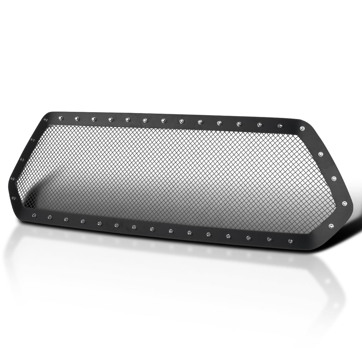 Spec-D Tuning Rivet Style Black Studded S/S Hood Grille Insert 1PC ...