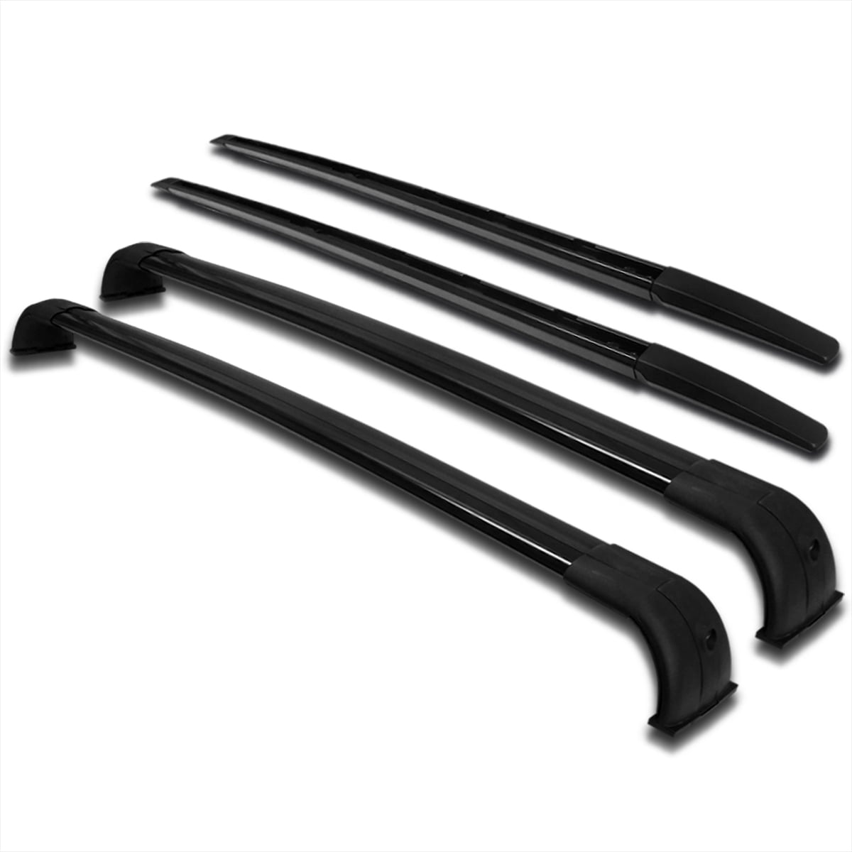 Spec-D Tuning Roof Top Rail Rack Cross Bars+Hardware+Keys Compatible ...