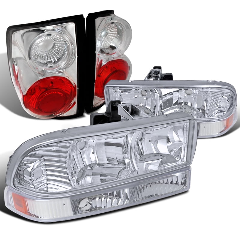 Spec-D Tuning S10 Clear Headlights + Bumper Lights Signal Lights ...