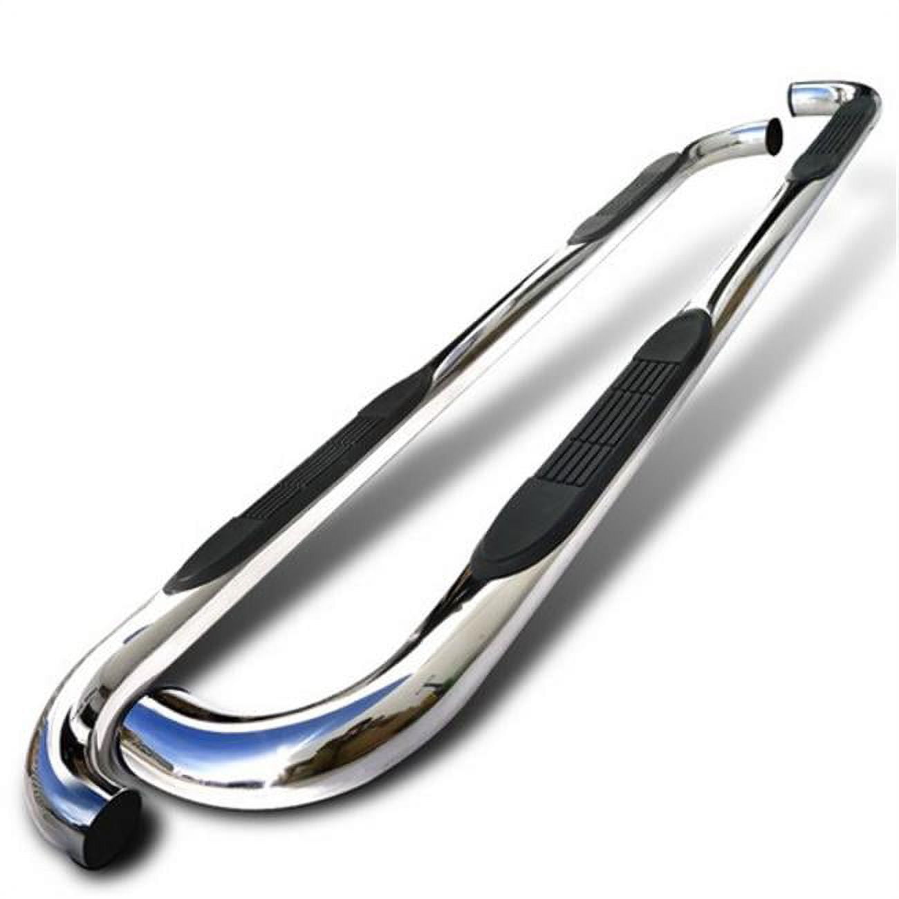 Spec-D Tuning SSB3-H306S2-WB 3 in. Round Stainless Finish Side Step ...