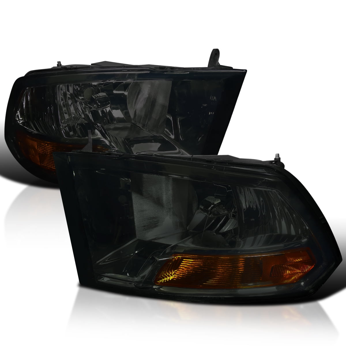 Spec-D Tuning Smoke Headlights Compatible with 2009-18 Dodge RAM 1500 ...