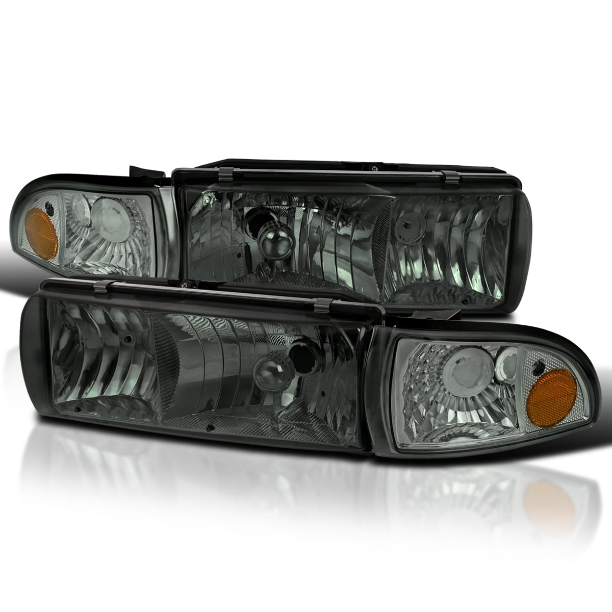 Spec-D Tuning Smoke Headlights + Corner Signal Lights Compatible with ...
