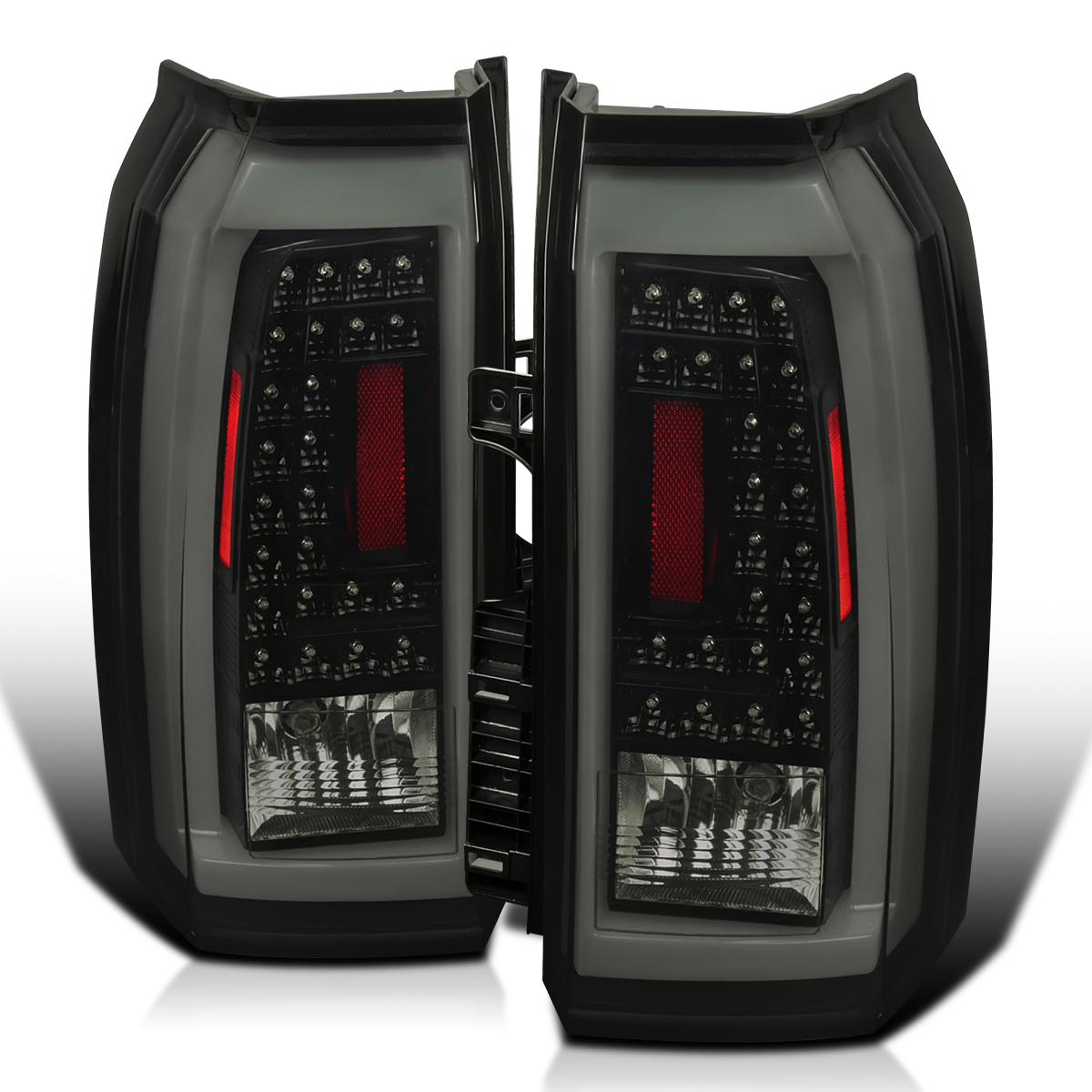 Spec-D Tuning Smoke LED Bar Tail Lights Compatible with 2015-2020 Chevy ...