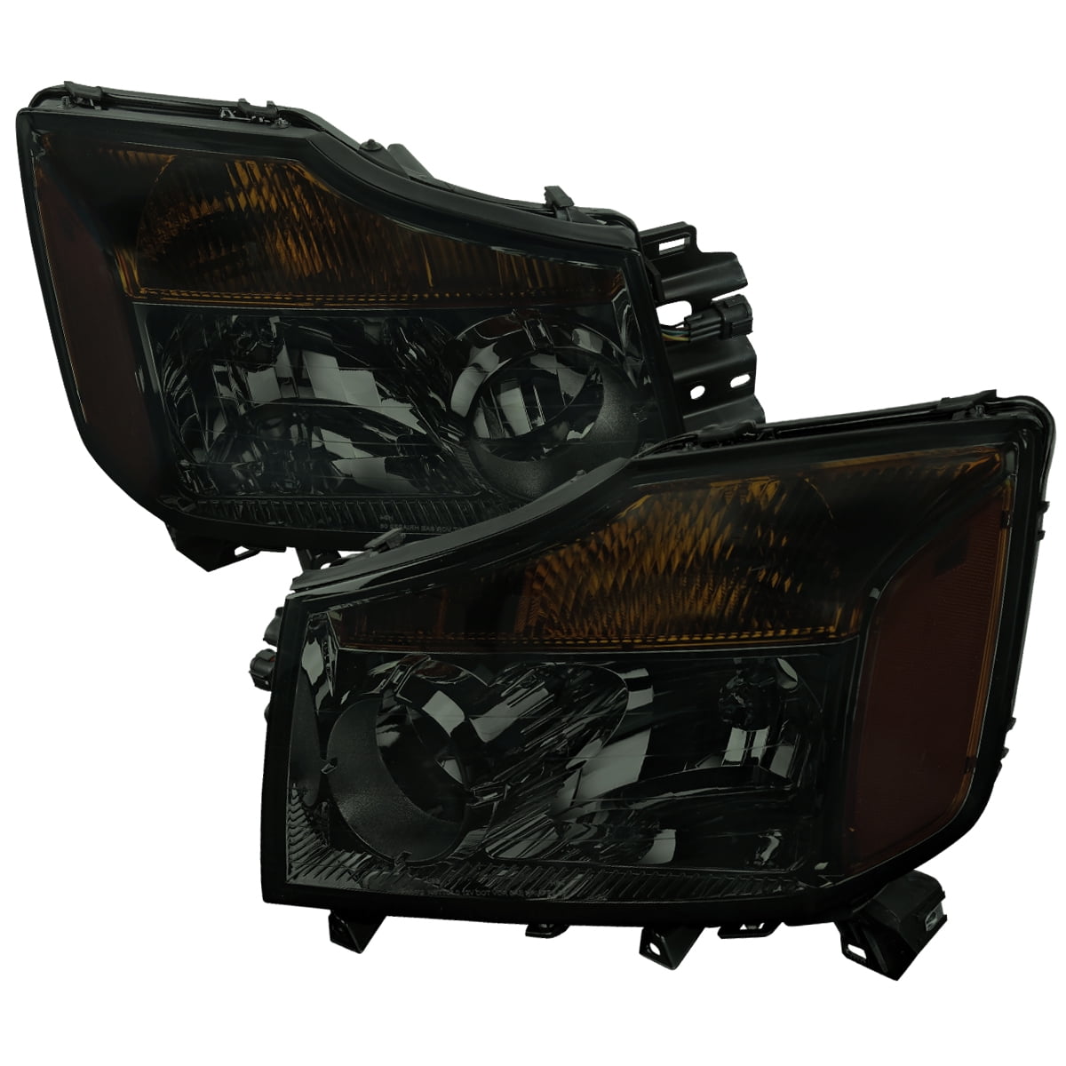 Spec-D Tuning Smoke Lens Headlights Amber Compatible with 2004-2015 ...