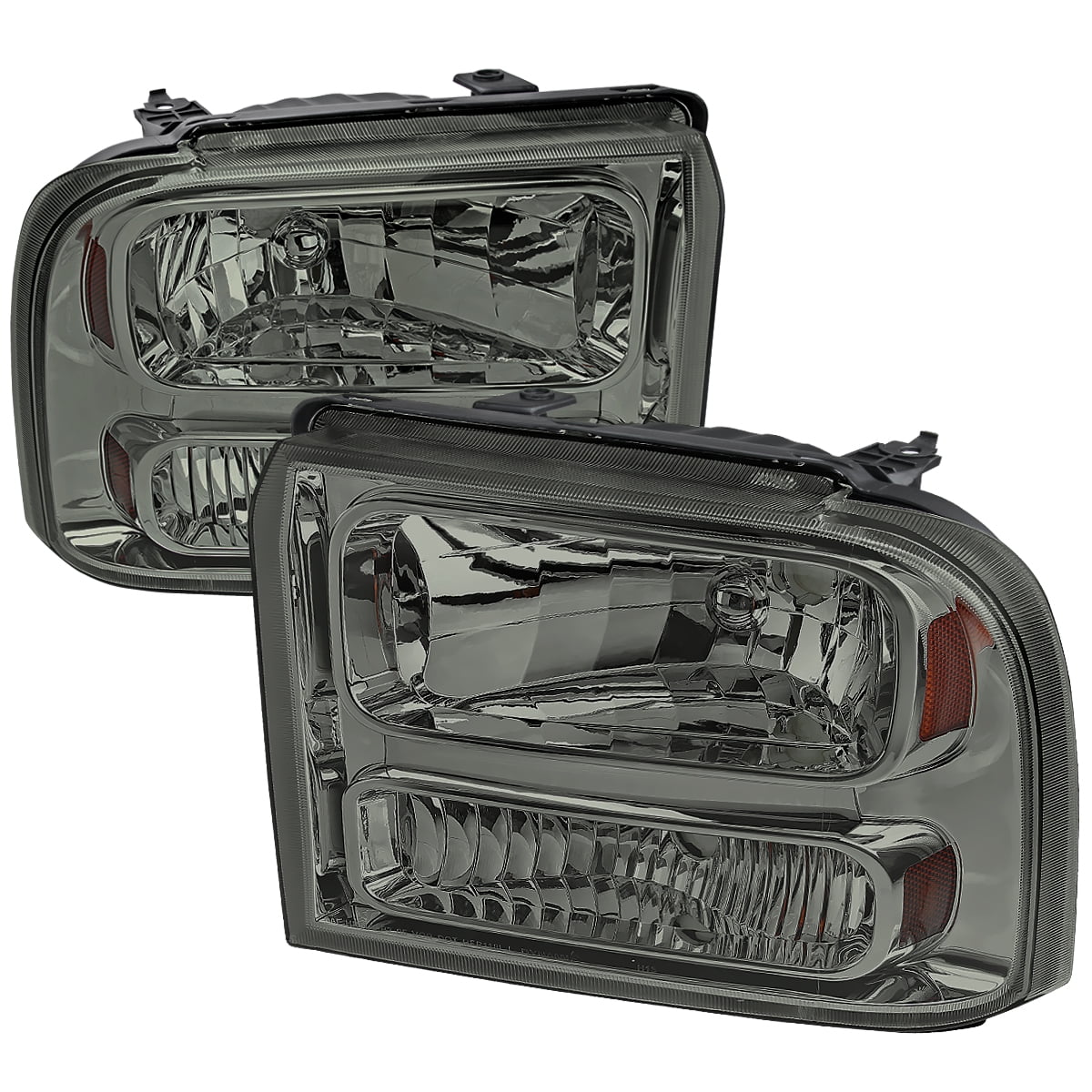 Spec-D Tuning Smoke Lens Headlights Compatible with 2005-2007 Ford F250 ...