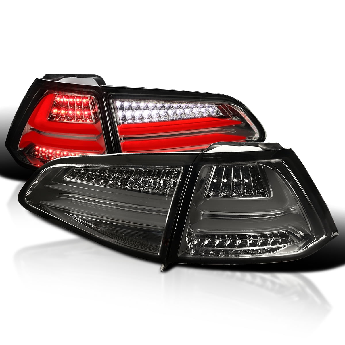 Spec-D Tuning Smoke Lens LED Bar Tail Lights Compatible with 2015-2017 ...